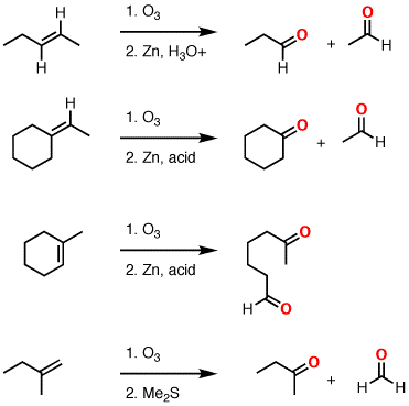 Ozonolysis Examples